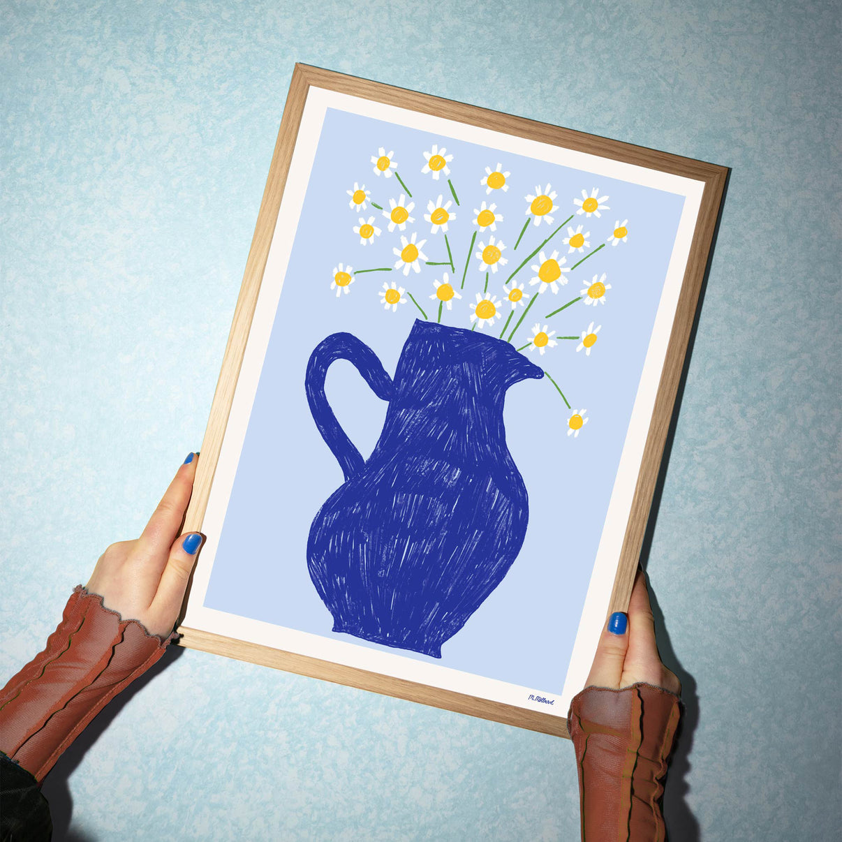 Madelen Möllard - White chamomile in jug – WAY Posters