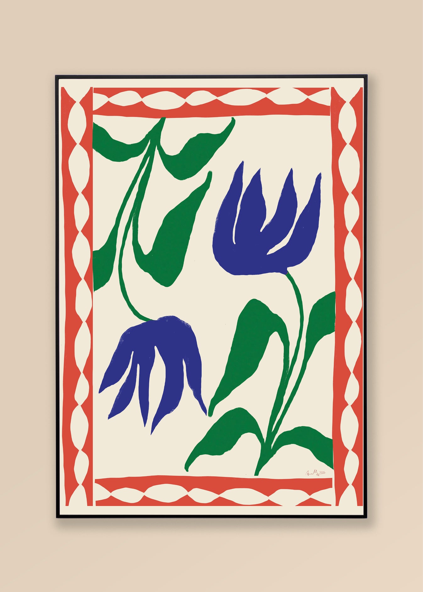 Anna Mörner - Botanic Blue – WAY Posters