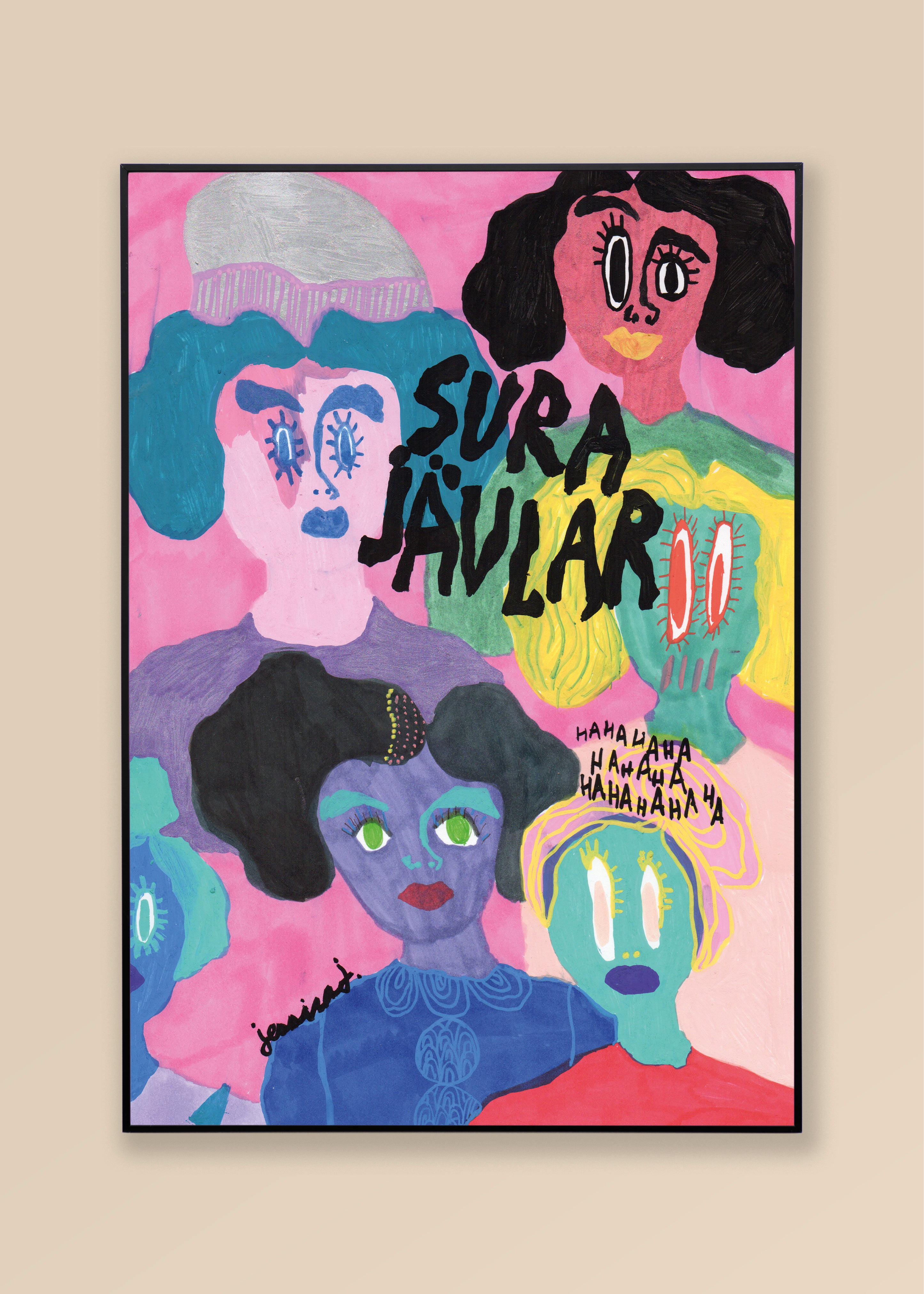 Jessica Pleur - Sura jävlar – WAY Posters