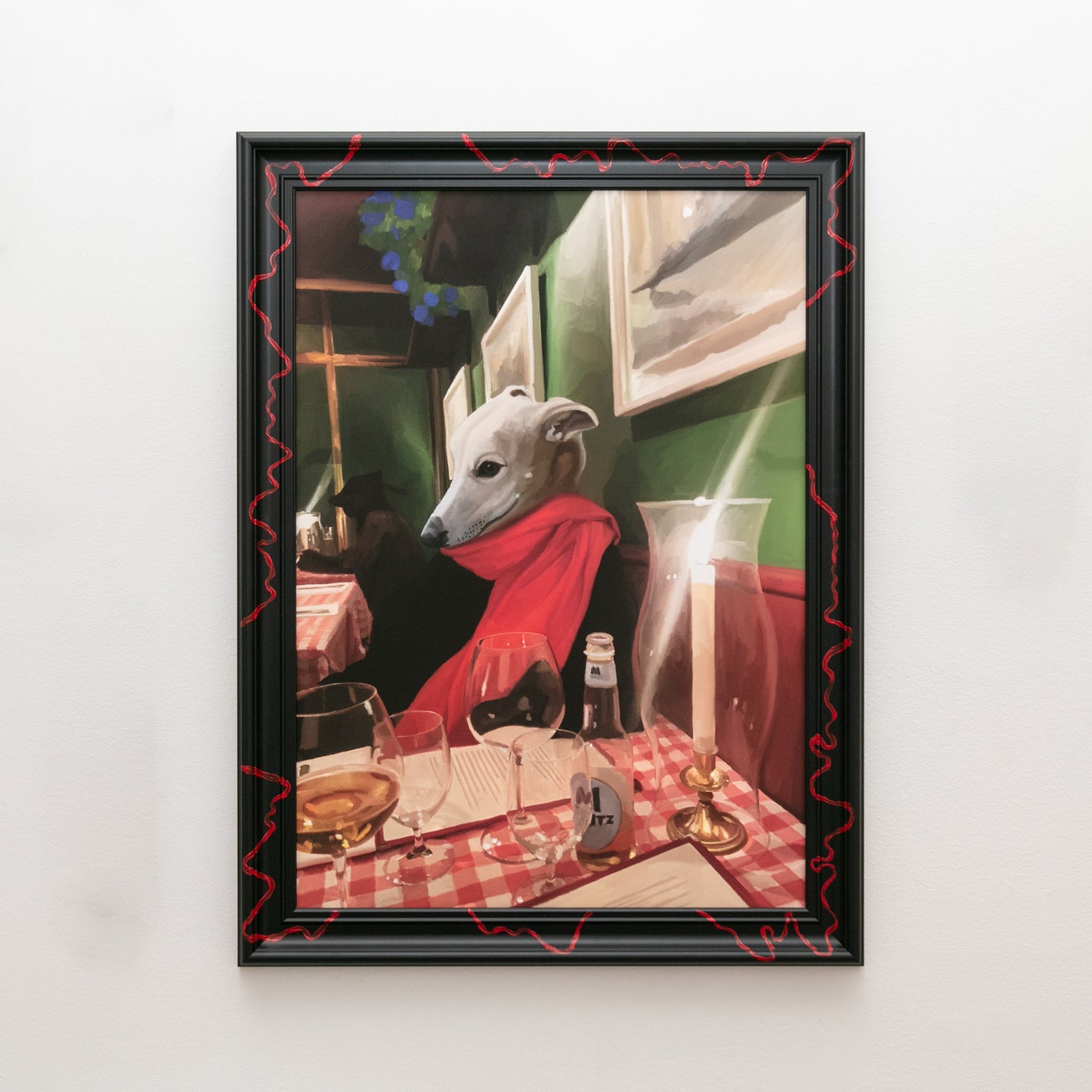 Estelle Graf 50x70 ram, röd – WAY Posters